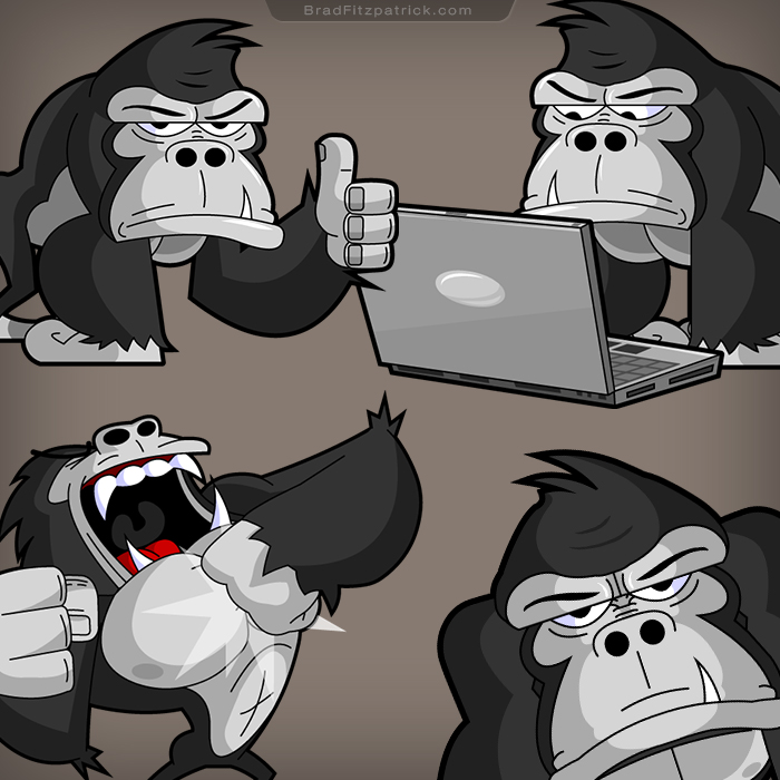 Ape-Gorilla-Character-Designs-Video-Game – Brad Fitzpatrick