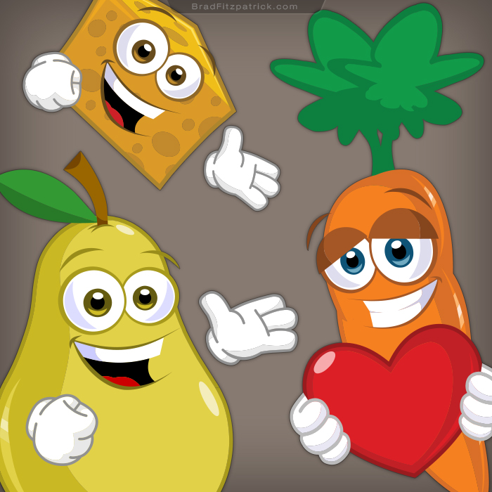 Cartoon-Food-Character-Designs-Video-Game – Brad Fitzpatrick