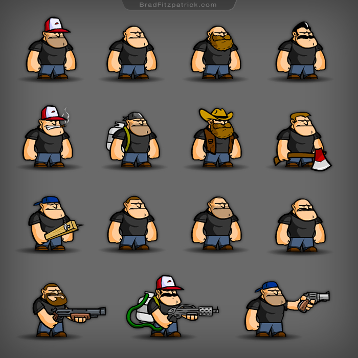 Fred-VS-Apocalypse-Game-Character-Design – Brad Fitzpatrick