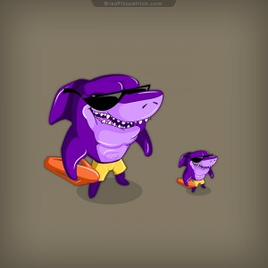Lifeguard-Shark-NPC-Game-Character-Design – Brad Fitzpatrick