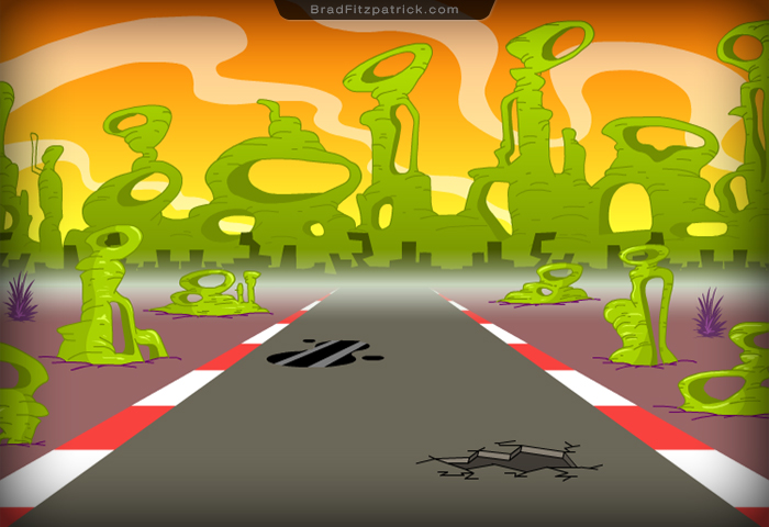 Racing-Game-Alien-Landscape-Background-Enviroment-Design-001 – Brad ...