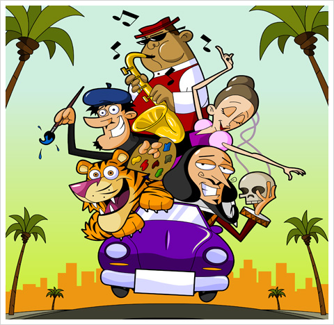 FLorida Arts Illustration bt Brad Fitzpatrick (Fitz) – Brad Fitzpatrick